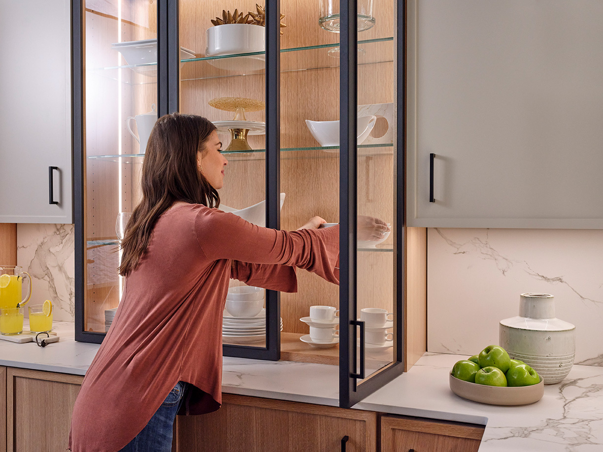 Powerful Integrated Cabinet LEDs | Buffington Custom Cabinets